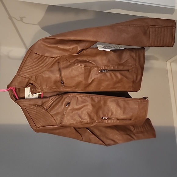 Macy's | Jackets & Coats | Camel Leather Jacket | Poshmark